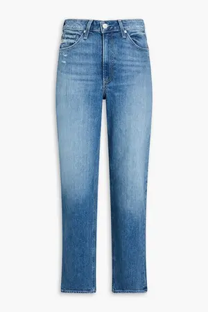 PAIGE Mid-Rise Straight-Leg Jeans