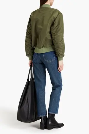 SLVRLAKE Sophie Mid Rise Straight Leg Jeans - Dark Denim
