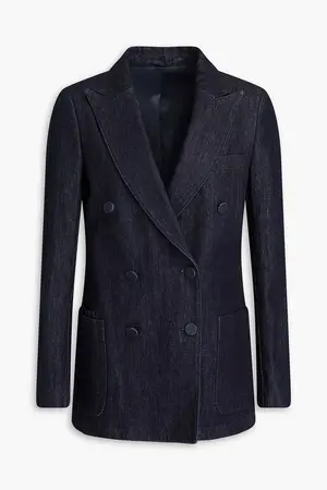 Officine Générale Manon Double-breasted Denim Blazer