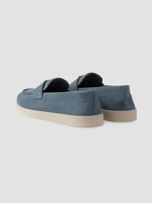 Prada Suede Loafers - Blue Grey