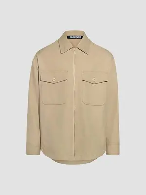 Jacquemus Mountain Wool-blend Shirt Jacket - Beige