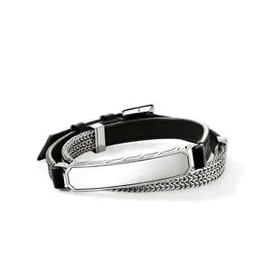John Hardy Id Wrap Bracelet - Black