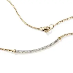 John Hardy Essential Pavé Necklace - Gold