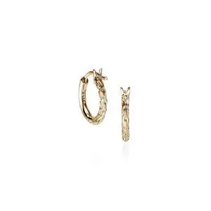 John Hardy Pavé Diamond Hoop Earrings, 13mm