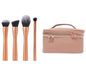 YENSA Brush Set With Pink Makeup Bag - One-color