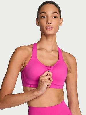 Victoria's Secret Vsx Knockout™ Front-close Sports Bra - Pink