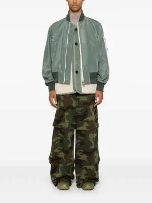 Sacai Twill Bomber Jacket - Green