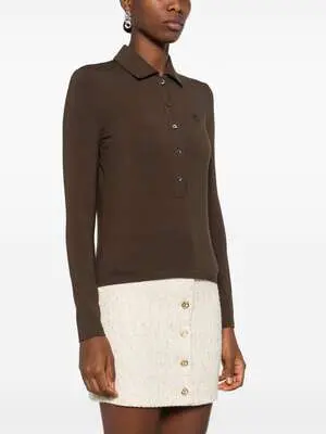 Pinko Portafoto Polo Top - Green