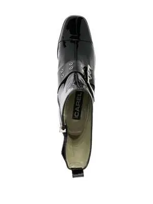 CAREL 50mm Decorative-buckle Ankle Boots