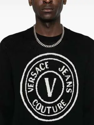 Versace V-emblem Wool Jumper