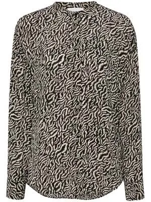MARANT ETOILE Catchell Printed Blouse - Neutrals