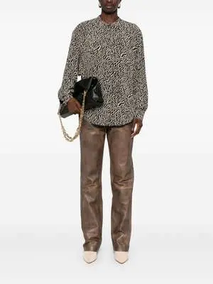 MARANT ETOILE Catchell Printed Blouse - Neutrals