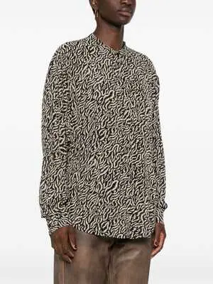 MARANT ETOILE Catchell Printed Blouse - Neutrals