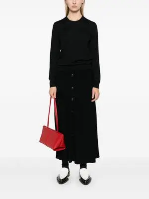 Eric Bompard Extrafine Round-neck Sweater - Black