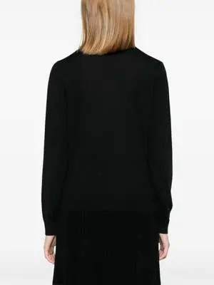 Eric Bompard Extrafine Round-neck Sweater - Black