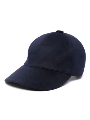 Eric Bompard Logo-embroidered Cap - Blue