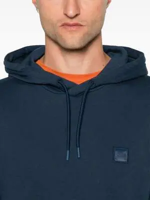 BOSS Logo Patch Cotton Hoodie