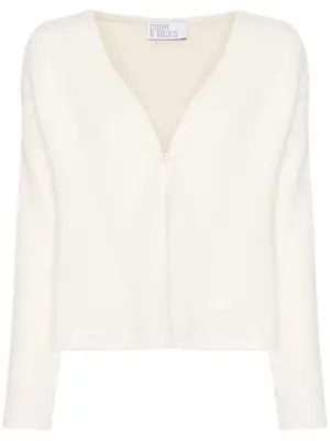 Giuseppe Di Morabito Brooch-detail Cardigan - White