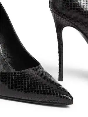 Dsquared2 Snakeskin-effect Leather Pumps - Black