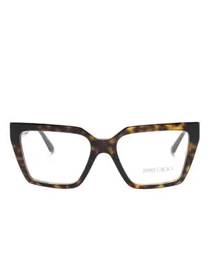 JIMMY CHOO Butterfly-frame Glasses - Green
