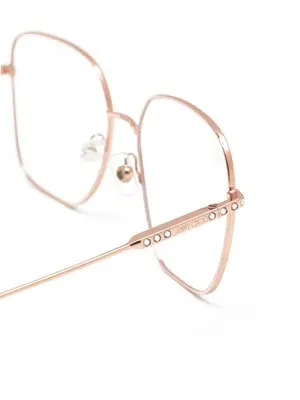 JIMMY CHOO Oversized Eyeglasses - Pink