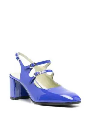 CAREL 60mm Banana Slingback Pumps - Blue
