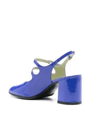 CAREL 60mm Banana Slingback Pumps - Blue