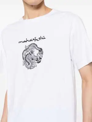 MAHARISHI Thar Dragon-embroidered T-shirt