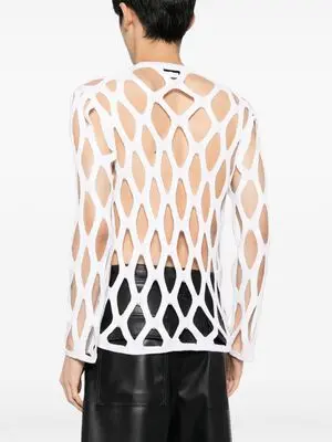 BLACK COMME DES GARÇONS Open-knit Mesh Jumper