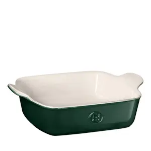 EMILE HENRY Ceramic Square Baking Dish Evergreen