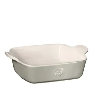 EMILE HENRY Ceramic Square Baking Dish - Pearl Gray