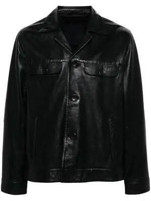 FREI-MUT Long-sleeved Leather Jacket