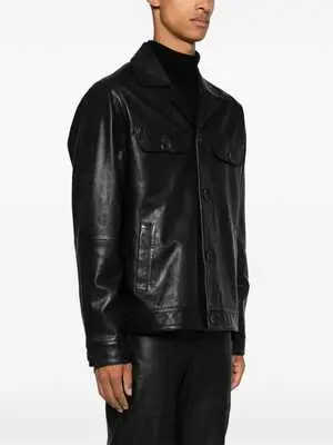 FREI-MUT Long-sleeved Leather Jacket