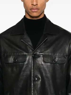 FREI-MUT Long-sleeved Leather Jacket