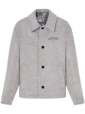 Versace Wool-blend Blouson Jacket