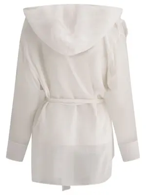 Max Mara Hooded Silk Jacket