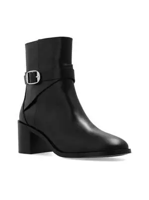 STUART WEITZMAN Esme Leather Biker Boots