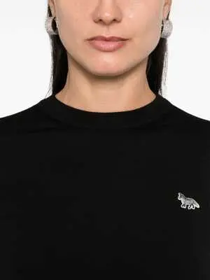 Maison Kitsuné Baby Fox-patch Sweater - Black