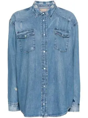 Polo Ralph Lauren Distressed Denim Shirt - Blue