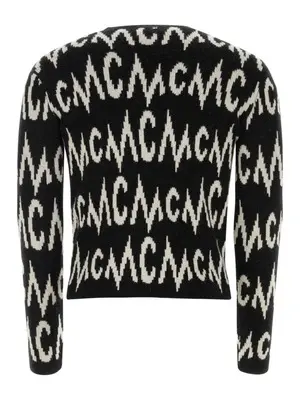 Mcm Intarsia-knit Logo Jumper