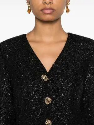 SELF-PORTRAIT Bouclé Chiffon Midi Dress