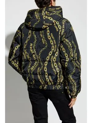Versace Reversible Chain-print Hooded Jacket