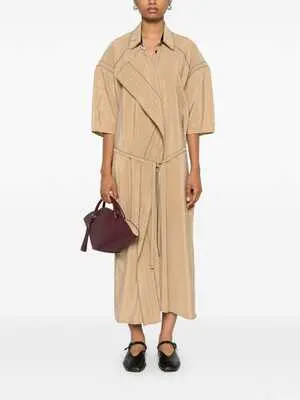 LEMAIRE Embroidered Asymmetrical Shirt Dress