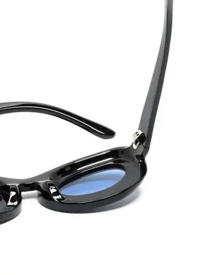 Henrik Vibskov Tyler Oval-frame Sunglasses - Black
