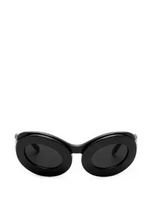 Henrik Vibskov Tyler Oval Frame Sunglasses - Black
