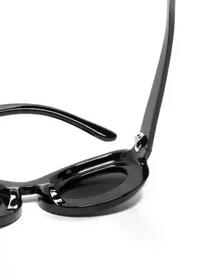 Henrik Vibskov Tyler Oval Frame Sunglasses - Black