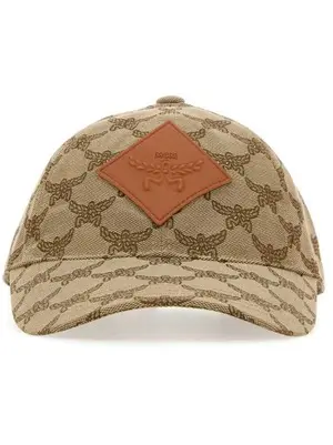 Mcm Lauretos Baseball Cap - Neutrals