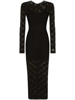 Dolce & Gabbana Lace-panel Midi Dress