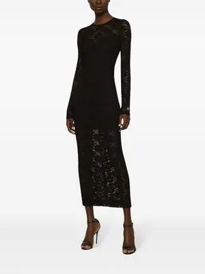 Dolce & Gabbana Lace-panel Midi Dress