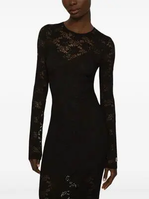 Dolce & Gabbana Lace-panel Midi Dress